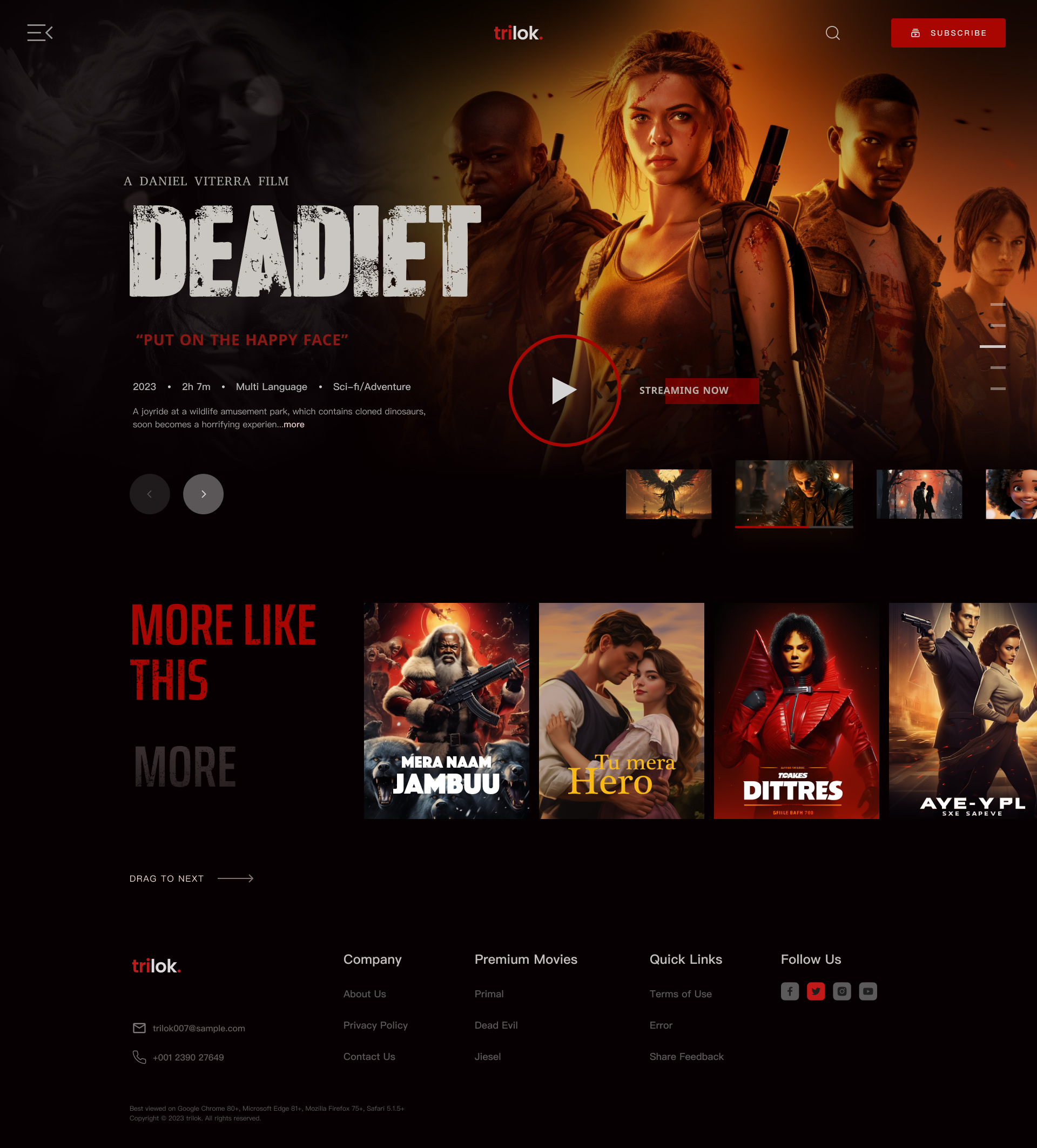 Trilok | OTT Platform Figma Template by WordPress-Studio | ThemeForest